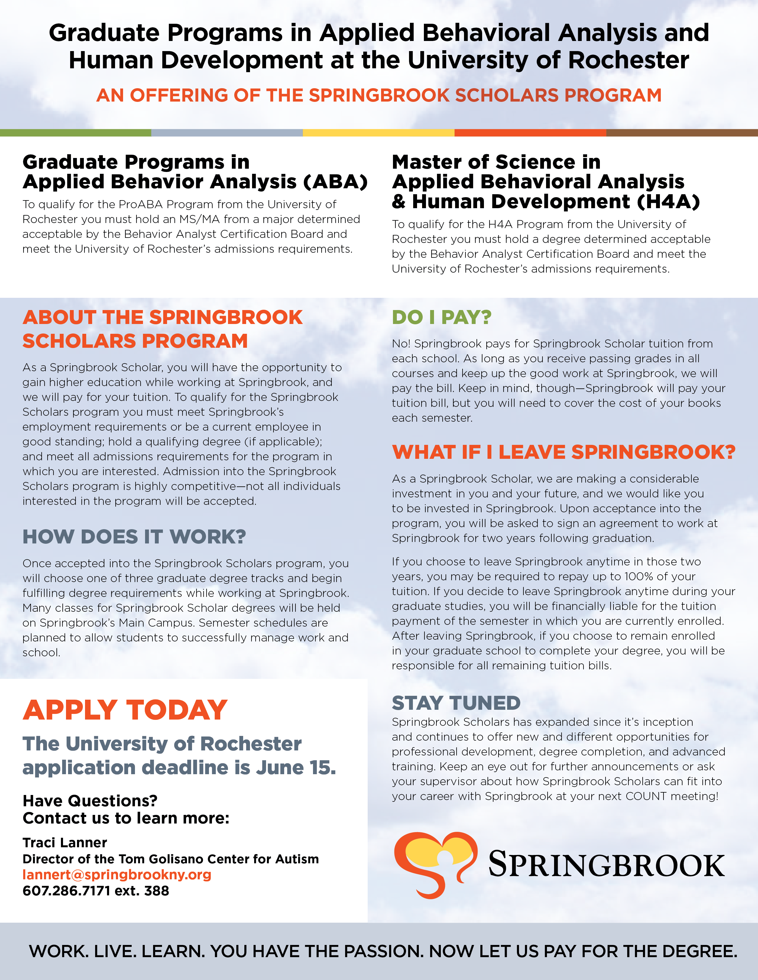 Springbrook Scholars - Rochester Graduate Programs - NY | Springbrook