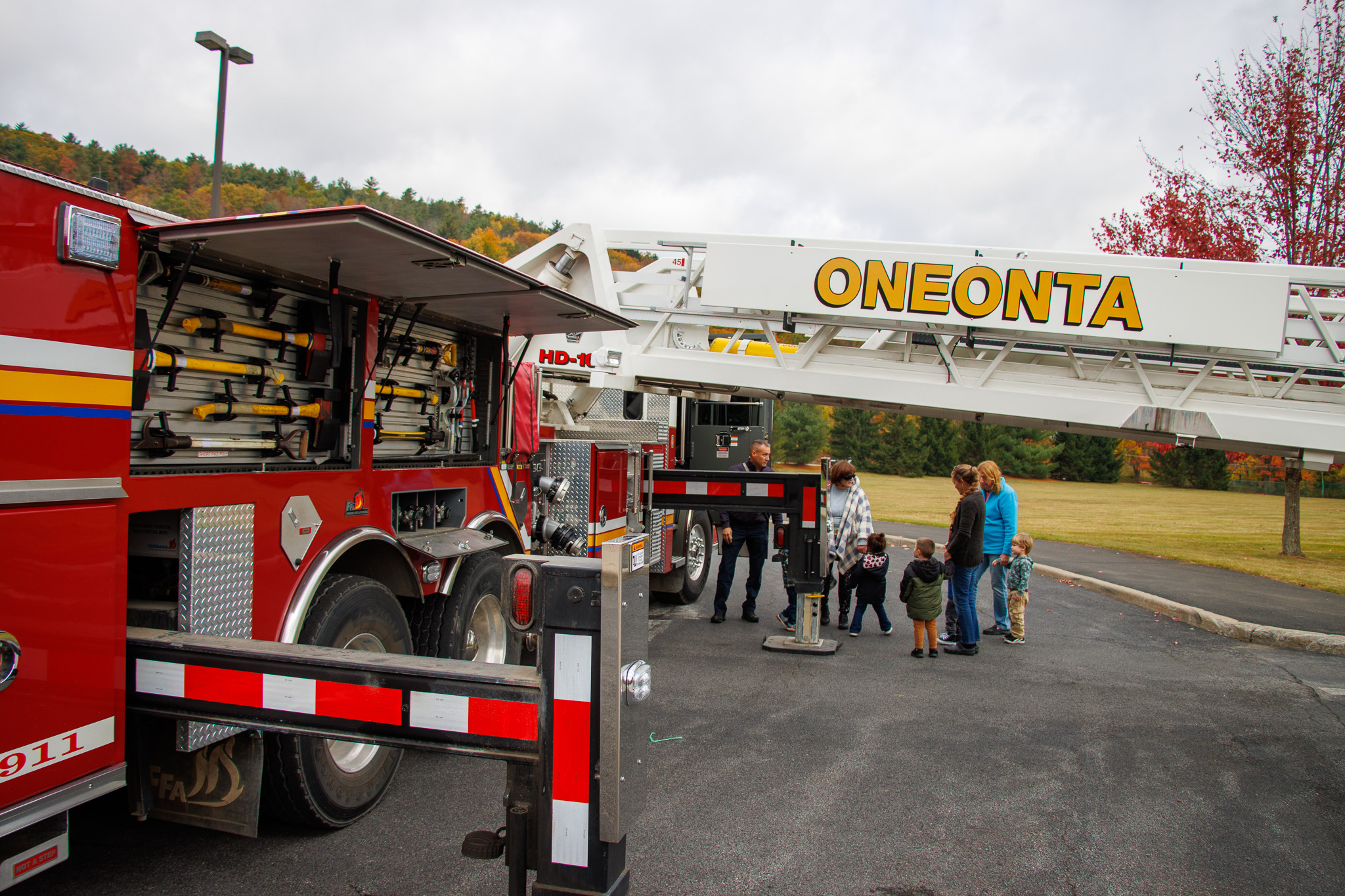 Oneonta Fire Department Visits Kids Unlimited Preschool | Springbrook