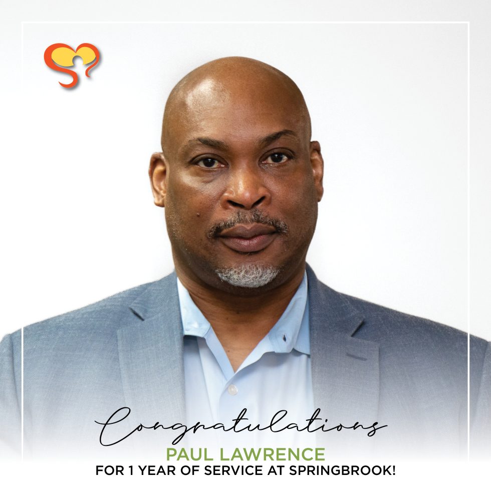 Paul Lawrence- 1 Year Milestone | Springbrook